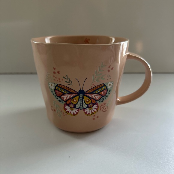 Prima Design | Dining | Prims Design Pink Butterfly Coffee Mug | Poshmark